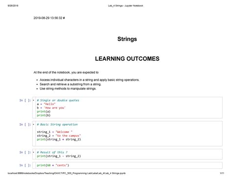 4 Strings In Python In This Part Yo Will Learn What Is String Use