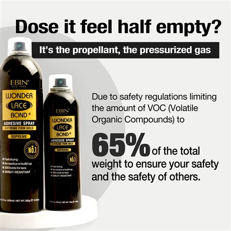 Ebin New York Wonder Lace Bond Adhesive Spray Extreme Firm Hold 400ml