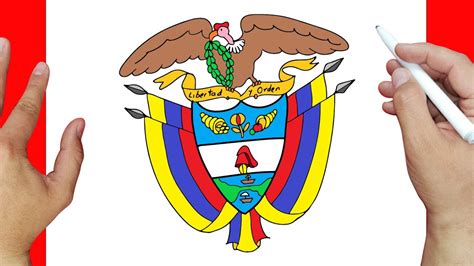 Cómo Dibujar El Escudo De Colombia Paso A Paso Dibujos Fáciles Youtube