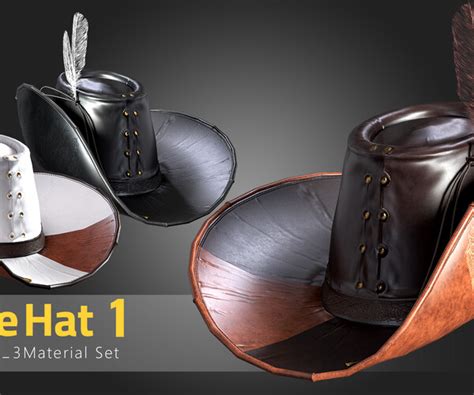 Artstation Pirate Hat 1 Game Asset 3 Material Set Game Assets