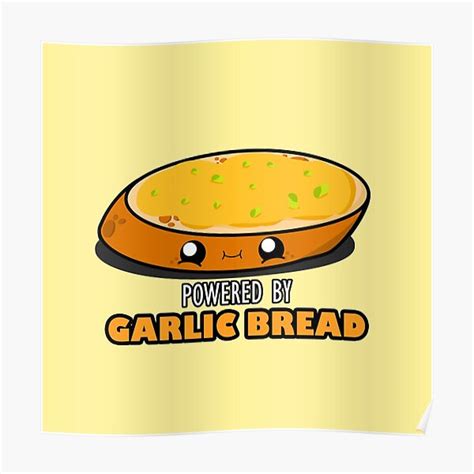 Cute Cartoon Garlic Bread Powered By Garlic Bread Foodie