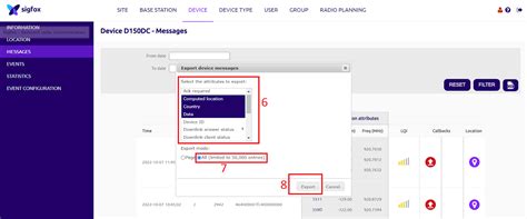 How To Export Device Data On Sigfox Backend
