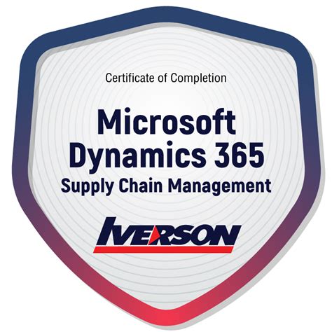 microsoft dynamics 365 supply chain management credly