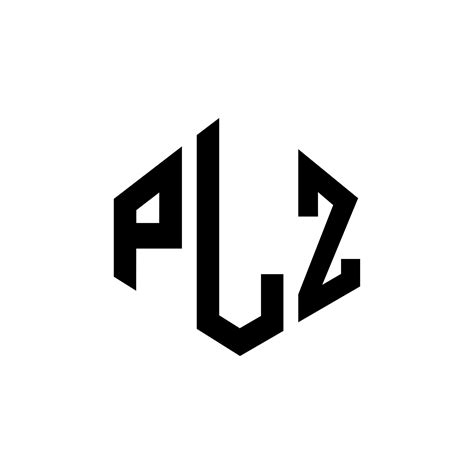 PLZ Letter Logo Design With Polygon Shape PLZ Polygon And Cube Shape