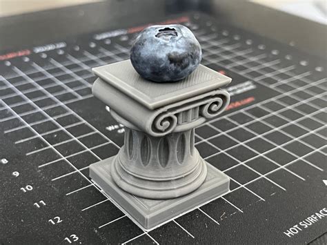 stl file mini ionic column tiny object display podium・3d printing