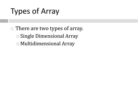 arrays pptx