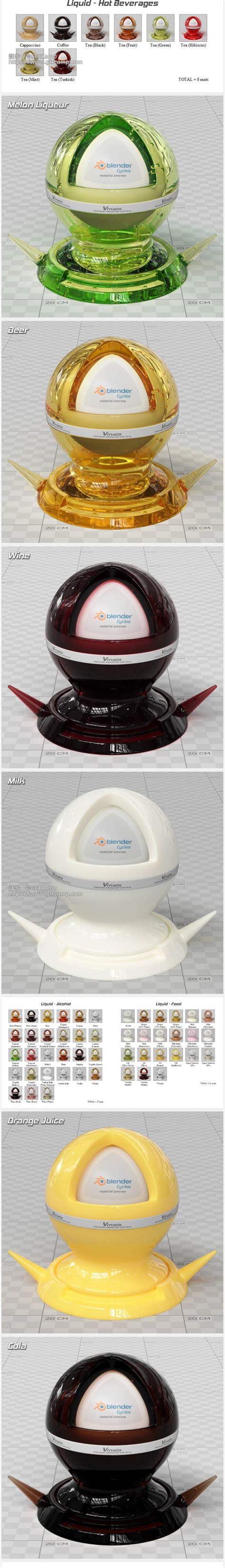 Blender 3574组材质贴图着色器4K资产预设插件 Vmats Vshade 车漆布料金属液体等 龋齿一号GFXCamp