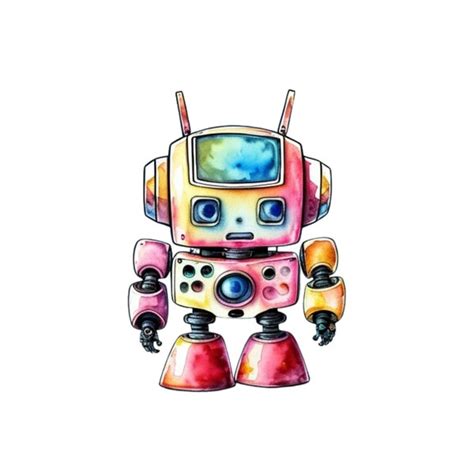 Cute Robot Clipart Etsy