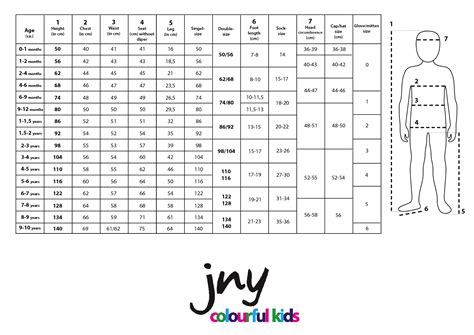 Clothing Size Chart