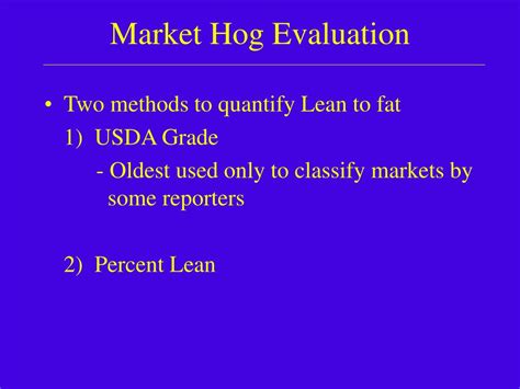 Ppt Market Hog Evaluation Powerpoint Presentation Free Download Id