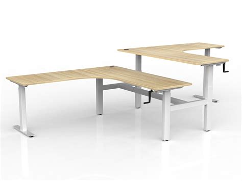 Agile Winder Adjust 90° Shared Workstation Mak Furniture