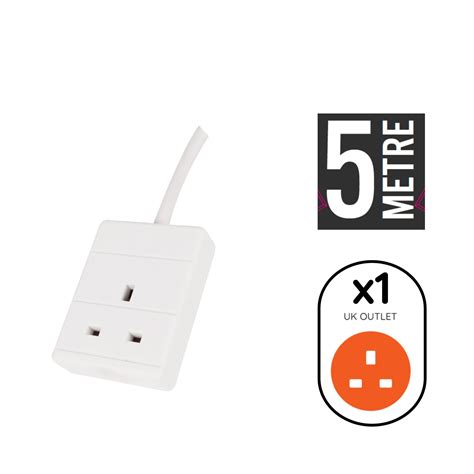 1 Socket 5m 13a Extension Lead El1g5m Westminster Electrical