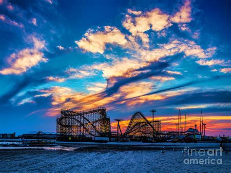 Wildwood Beach Sunset Photograph By Nick Zelinsky