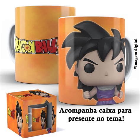 Caneca De Porcelana Caixinha Presente 325ml Dragon Ball Z Funko