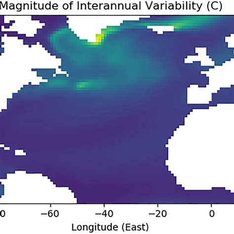 The Standard Deviation Of The Interannual Anomaly Of Sea Surface