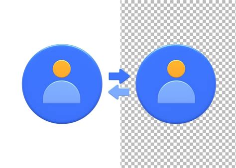 Premium Psd 3d Rendering Of Blue Yellow Public Relation Or Social