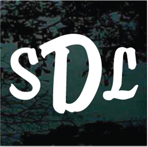 Monogram Decals Brody Script Decal Junky