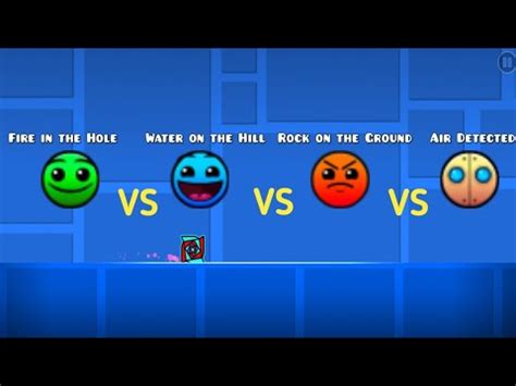 Fire In The Hole VS Water On The Hill VS Rock On The Ground VS Air