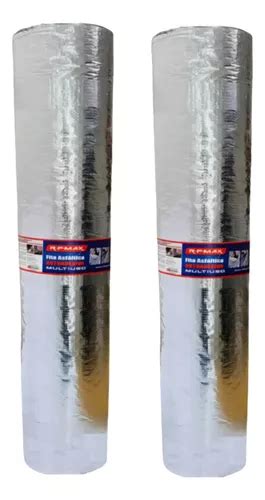 Kit 2 Manta Asfáltica Adesiva Aluminizada Telhado 90cmx10m Frete grátis