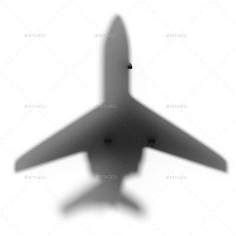 3D Shadow Airplane 01 Shadow Cartoon Artist Ambient Occlusion