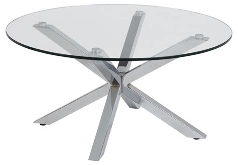 Table Basse Design Ronde En Verre BADABEST Leroy Merlin