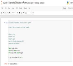 Statistical Application In R Python Exponential Distribution