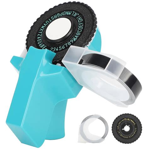 Embossing Label Maker Wheel Writer Mini Manual Handheld Portable