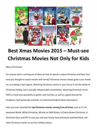 Best Christmas Movies 2015 By LucyMorries Issuu