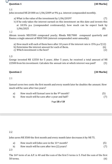 Solved Question Marks Solve The Following Linear Chegg