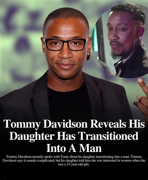 Tommy Davidson Says It Sounds Complicated But His Daughter Told Him