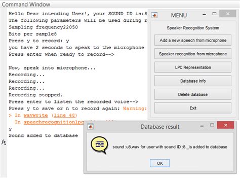 Command Prompt And Pop Up Message Box Display For The Speech Acquisition Download Scientific