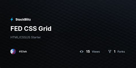 Fed Css Grid Stackblitz