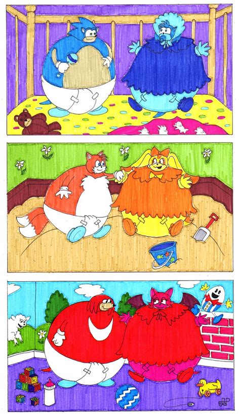 Inflated Sonic Infants By Emperornortonii On Deviantart