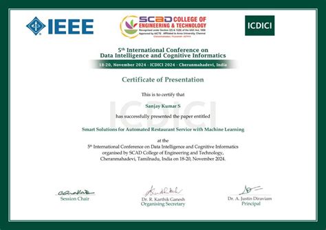 sanjay kumar s on linkedin icdici2024 researchpaper robotics accomplishment scad…