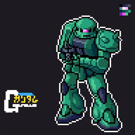Zeppelin on Twitter RT yossign ザクの日 dotpict pixelart ドット絵 3 9は