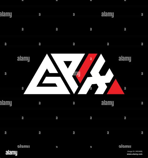 Gpx Triangle Letter Logo Design With Triangle Shape Gpx Triangle Logo