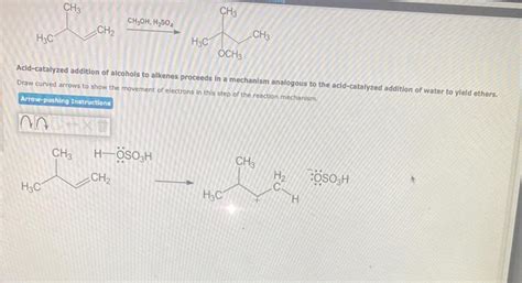 Solved Acid Catalyzed Addition Of Alcohols To Alkenes