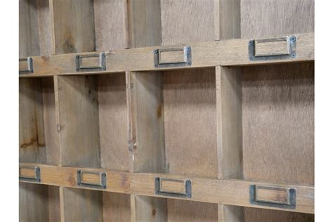 Range Courrier Mural En Bois