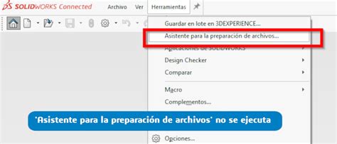 Asistente Para La Preparación De Archivos No Se Ejecuta