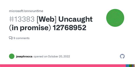 Web Uncaught In Promise 12768952 · Issue 13383 · Microsoft