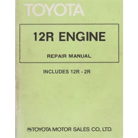 Toyota Engine 2r 12r Service Workshop Manual Shopee Malaysia