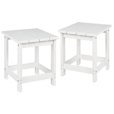 Lzrs Adirondack Square Outdoor Side Table Pool Composite Patio Table
