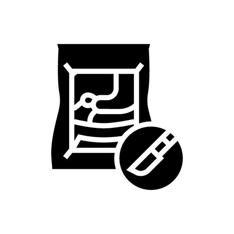 Abdominal Surgery Gastroenterologist Glyph Icon Vector Illustration