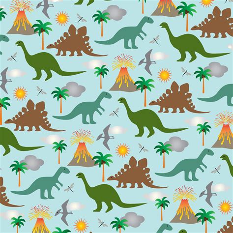 Dinosaur Scene Background Pattern 335324 Vector Art At Vecteezy