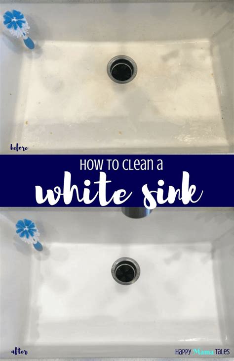 How To Clean A White Sink Happy Mama Tales Sink White Sink Clean