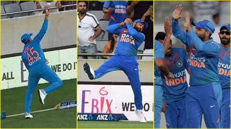 Watch Rohit Sharma Pulls Off A Worldie To Dismiss Martin Guptill In Nz