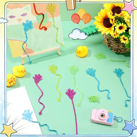Leyndo 500 Pcs Glitter Sticky Hands Bulk Party Favors