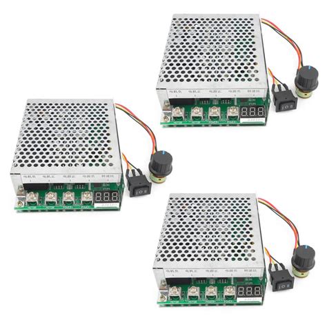 3x Dc 10 55v 100a 3000w Motor Speed Controller Reversible Pwm Control Forward And Reverse