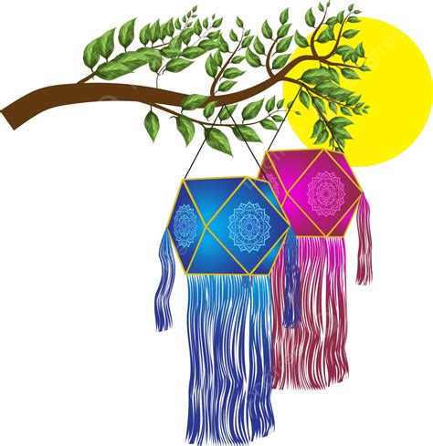 Vesak Lanterns Clipart