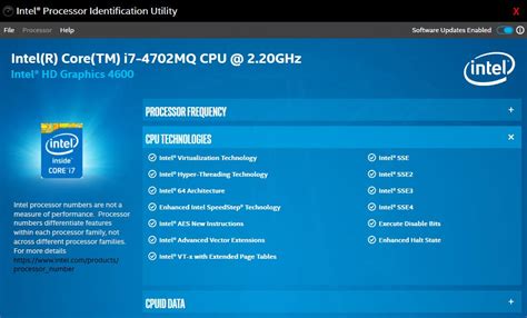 Intel Processor Identification Utility 704 Download Latest For
